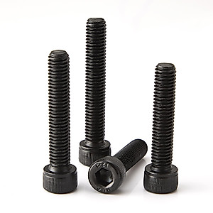 Cicidorai M4-0.7 x 12mm Socket Head Cap Screws, 12.9 Grade Alloy Steel, Black Oxide Finish, Machine Thread, Allen Socket Drive, Quantity 100