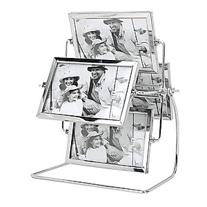 Metal Photo Frame, Ferris Wheel Rotatable Picture Display Photography Studio Rotating Photo Frame For 6X4Inch Photo