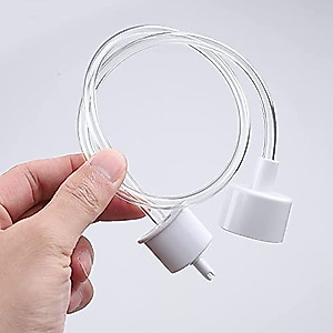 Food Saving Adapter PU Kitchen Vacuum Attachment Kit Vacuum Sealer Accessory Hose for DS2000/DS5800/3600, White (1pcs pack)