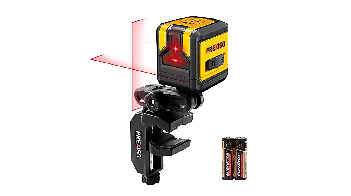 PREXISO 30FT Self Leveling Cross Line Laser Tool