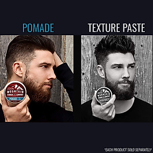 Rocky Mountain Barber Company Pomade for Men - 5 oz Tub Classic Styling Product with Strong Firm Hold for Side Part, Pompadour & Slick Back Looks – High Shine & Easy to Wash Out – Water Based