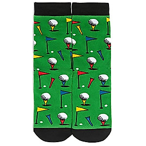 Lavley Par Tee Golf Socks - Funny Gift for Golfers - Unisex One Size for Men and Women