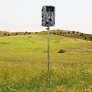 Adfitjo 2 Pack Trail Camera Mount, Support All Hunting Cameras with ¼ - 20 Thread Inserts, Foldable Stainless Steel Bracket