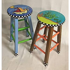 Chalk & Wax Paint Brush Set for Furniture,DIY Painting and Waxing Tool,Milk Paint,Stencils,Natural Bristles,by MAXMAN,Small Size