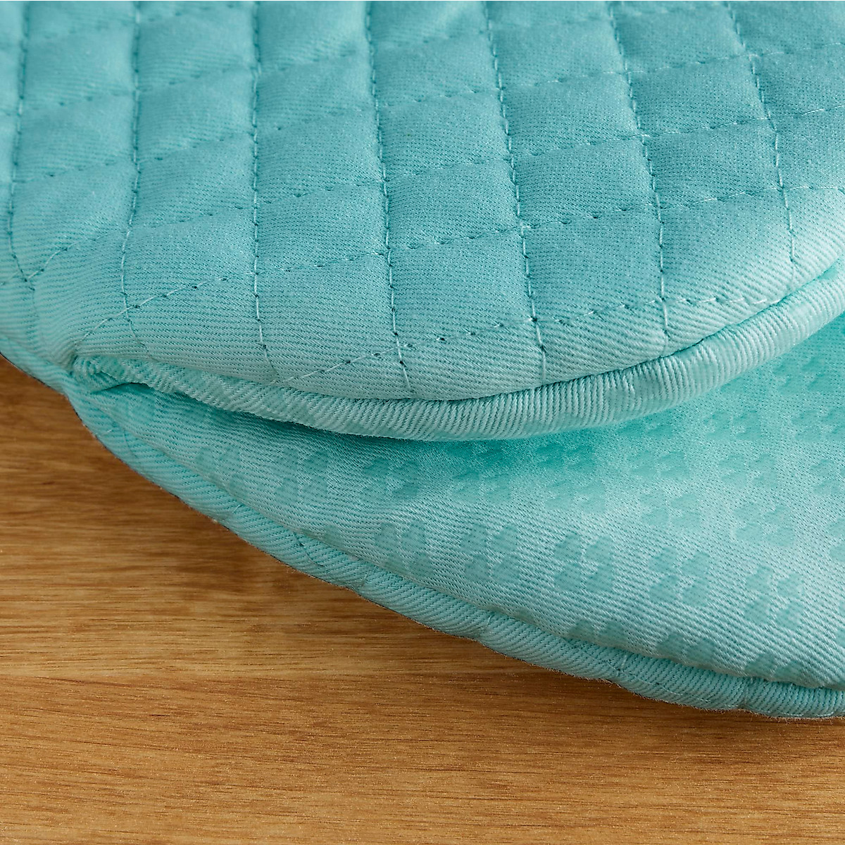 KitchenAid Asteroid Mini Oven Mitt, 5.5"x8", Aqua 2 Count