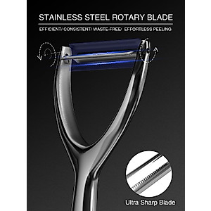 SimCoker Vegetable Peeler For Kitchen, Premium Potato Peelers 304 Stainless Steel, Ultra Sharp Blade, Ergonomic Non-Slip Handle, 5 Years Of Warranty…