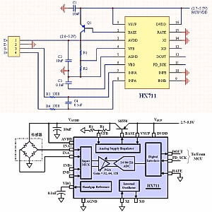 DAOKI 4pcs DIY 110lbs 50KG Half-Bridge Body Load Cell Weight Strain Sensor Resistance + HX711 AD Module