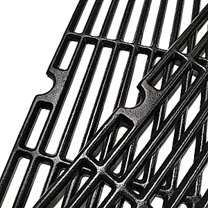 BBQ Grill Grate 16 15/16-inch Matte Cast-Iron Cooking Grates Replacement 3-Pack for Charbroil 463251505, 463251605, 463250509, Broil King Centro Master Chef Gas Grills etc