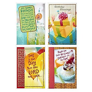 Dayspring Assorted Religious Birthday Cards (Christian Blessings, 12 Cards and Envelopes)