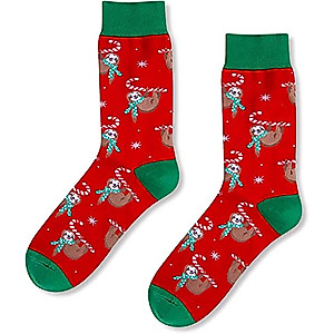 Zmart Funny Christmas Socks for Men Boys Holiday Socks Gingerbread Socks, Gingerbread Gifts Stocking Stuffers for Teen Boys Secret Santa Gifts Christmas Gifts 2 pairs