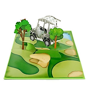 CUTPOPUP Birthday Card for Men, Fathers Day Card Pop Up, Father's Day, Birthday 3D Greeting Card for Husband, Son, Dad, Grandpa (Golf)