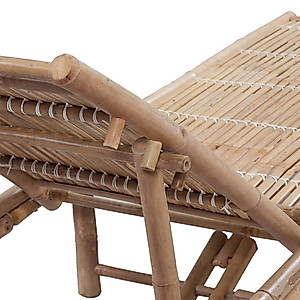 MSLAONXC Sun Lounger,Garden Lounge Chair,Wood Lounge Chair,Beach Lounger,Patio Lounger,Camping Lounger,Garden Lounger,Poolside Lounger,for Poolside,Deck,Backyard, Balcony,Garden,Bamboo