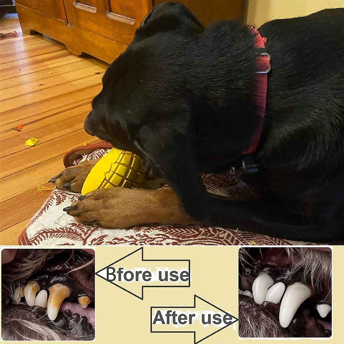 LPHSNR Upgrade Mango Dumbbells Dog Chew Toys for Aggressive Chewers Large Dogs, Indestructible Tough Dog Toys Interactive Durable with Mango Scent, Dental Clean Highly Bite Resistant