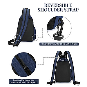 BAIGIO Camera Sling Bag Small Camera Backpack for Photographers,Water-resistant Camera Crossbody Bag Travel Caemra Backpack for DSLR SLR Mirrorless Camera