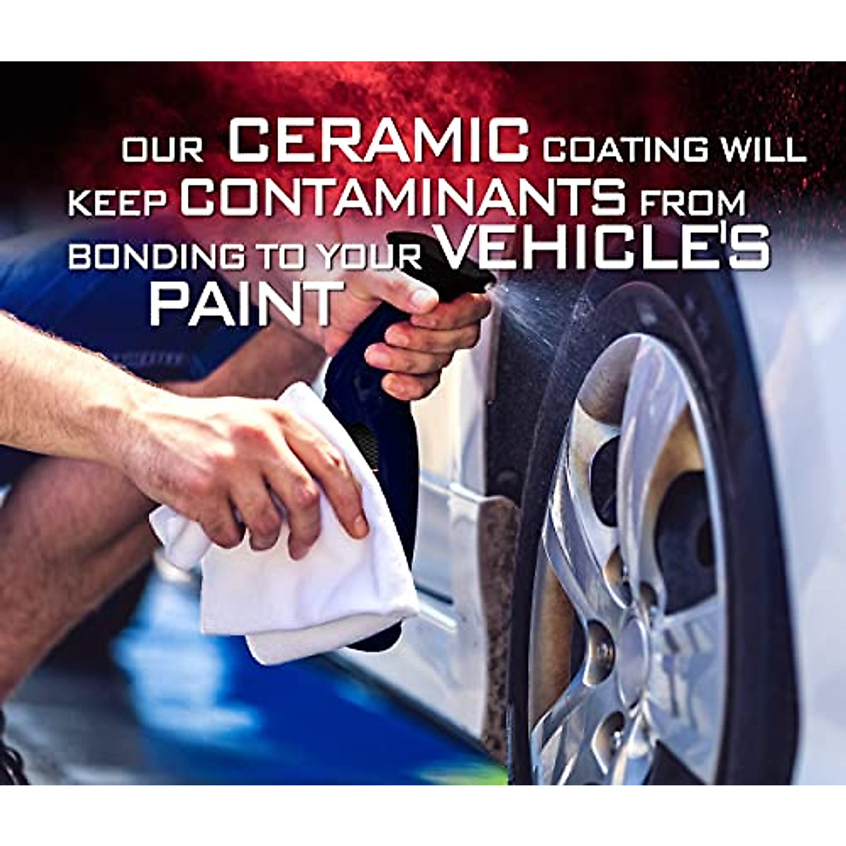 Milwaukee Muscle 24oz wheel rim tire cleaner, brake dust, bug-grime remover with Ceramic, cars auto motorcycle RV boat detailing supplies.