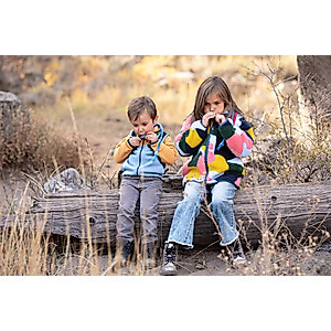 CamelBak Mini M.U.L.E. Kids Hydration Backpack for Hiking and Biking - 50oz, Hot Pink/Purple Stripe