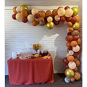 Fall boho Balloon Garland - Nude Tan Coffee Brown Gold Balloons Arch Kit for Autumn Nuetral Baby Bridal Shower Wedding Birthday Party Decorations