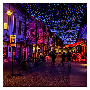 LIUPENGWEI Outdoor Fairy String Lights 10M With 100 LED 8 Modes Wave Rope Lights Icicle Curtain Light,Waterproof Festival Lighting For Garden Patio Yard Home Wedding Party And Christmas Decoration gar