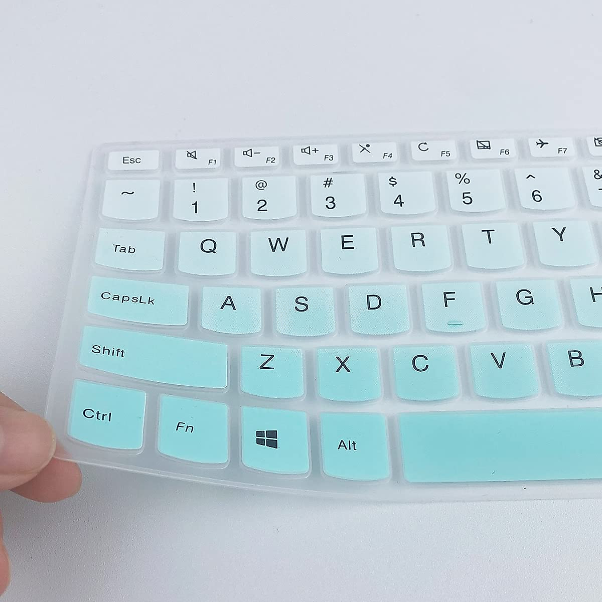 MUBUY Keyboard Cover for Lenovo IdeaPad 3 15 15.6 17.3 |Lenovo Yoga C740 C940 15.6 |Lenovo Ideapad 320 330 330s 340s 520 S540 720s 130 S145 L340 S340 V330 V130 |ThinkBook 15 -Mint Green