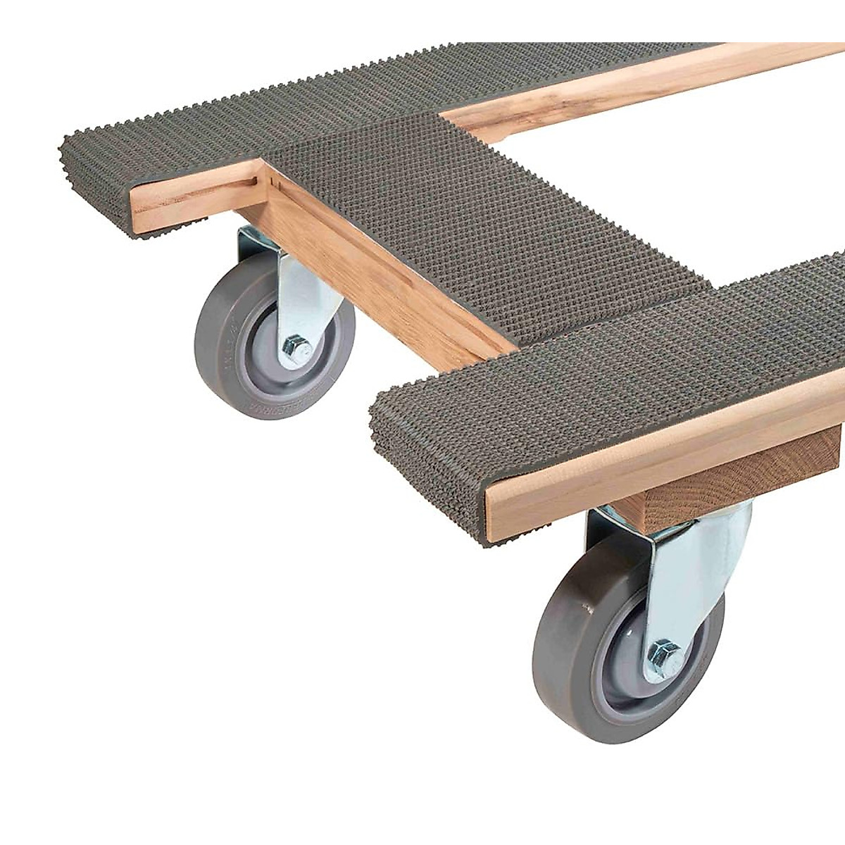 Mytee Products 18"x30" H Frame Movers Dolly w/Rubber Tread & 4" Non Marking Wheels - 1000 lbs WLL H Shape Heavy Duty 4 Wheel Moving Dolly Cart for Packing & Moving Supplies - Furniture Piano Dolly