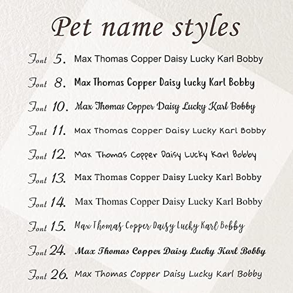 Anavia Bone Shape Slide On Silent Pet ID Tags, S/M/L/XL Gold Black Personalized Engraved Cat Dog Name Tags, Glossy Finish Stainless Steel Chew-Proof Quiet Dog Collar Tag