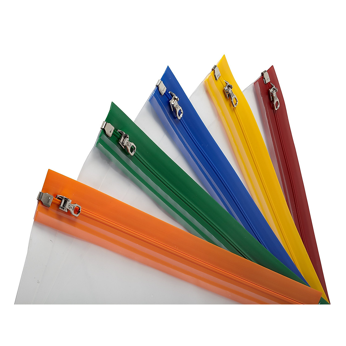 Snopake A3 480x350mm Zippa Bag 'S' with Zip Strips - Transparent/Assorted (Pack of 5)