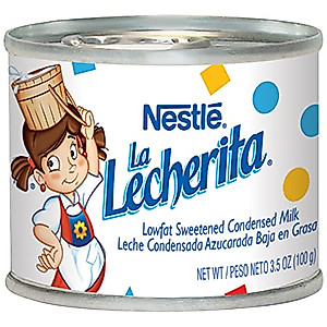 Nestle La Lecherita Lowfat Sweetened Condensed Milk, 3.5 Ounce (Pack of 6)