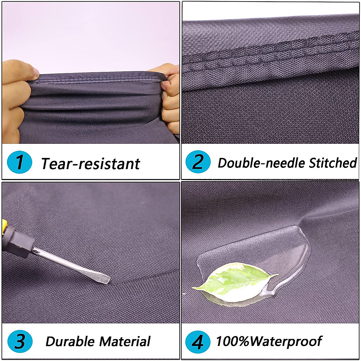 yhslmh Air Conditioner Covers for Window Units, Outdoor Window Air Conditioner Cover for Outside, Rectangle Ac Defender Cover for Winter Exterior, AC Protection Cover (Black, 27.5" Wx 25" D x 19" H)