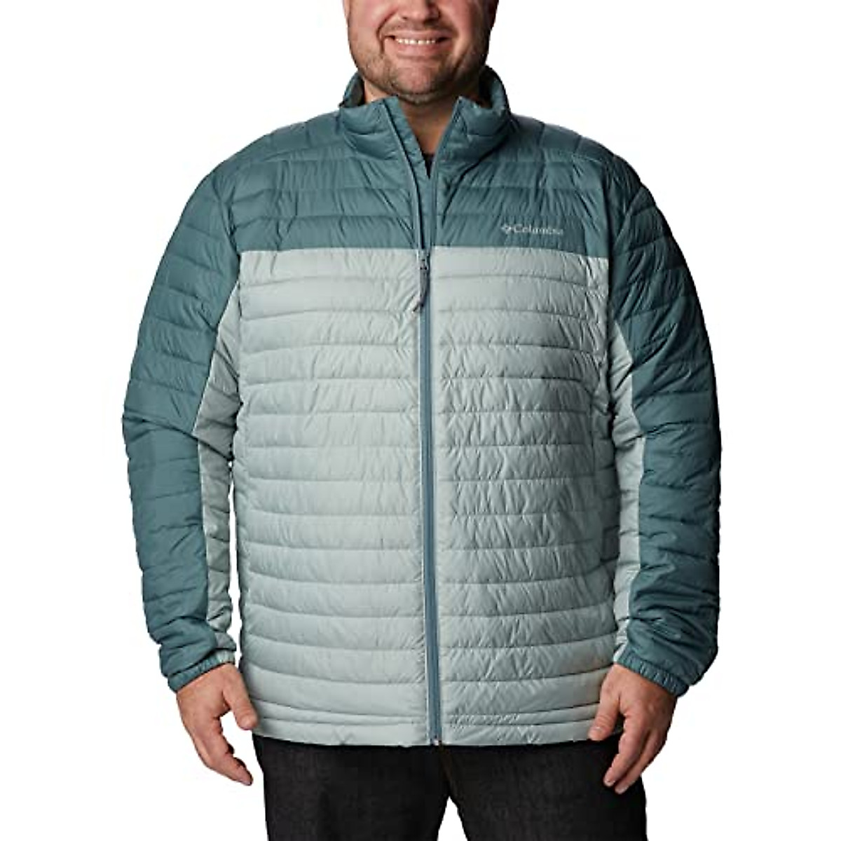 Columbia Men's Silver Falls Jacket, Niagara/Metal, Large