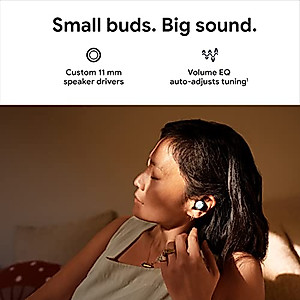 Google Pixel Buds Pro - Noise Canceling Earbuds - Up to 31 Hour Battery Life with Charging Case - Bluetooth Headphones - Compatible with Wireless Charging - Fog