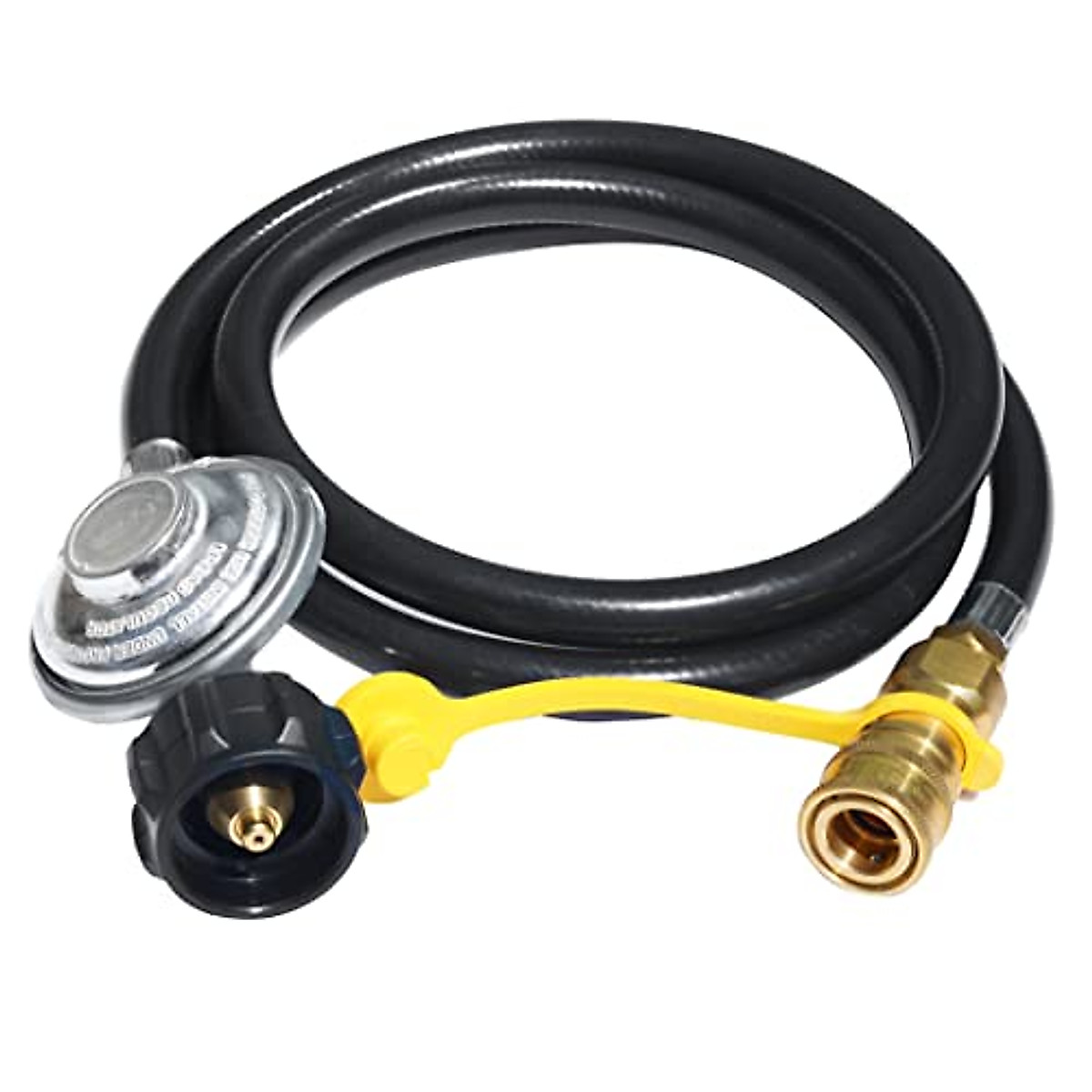 DOZYANT 5 feet Propane Regulator Hose and 3/8 inch Female Quick Connect for Mr Heater F271803 Big Buddy Indoor Outdoor Heater and Most Gas Grill, Fire Pit