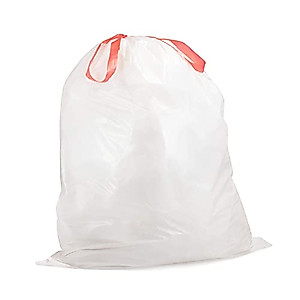 QUALIA LAVENDER SCENTED 21 Gal / 80 Liter | Drawstring Closure Trash Bag | Heavy Duty (LAVENDER, 45 BAGS), WHITE, (L10002)