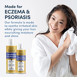 AD RescueWear - Bodycare Essentials Soothing Conditioner - For Eczema and Psoriasis - With Manuka Honey, Shea, and Calendula - Fragrance Free - Made in the USA - 8 OZ