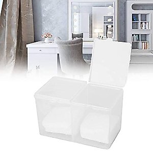 Plastic Craft Organizer Case, Nail Art Organizer - 2 Grids Nail Polish Glitter Powder Piece Cotton Swab Comestic Makeup Remove For Organizer Storage Box