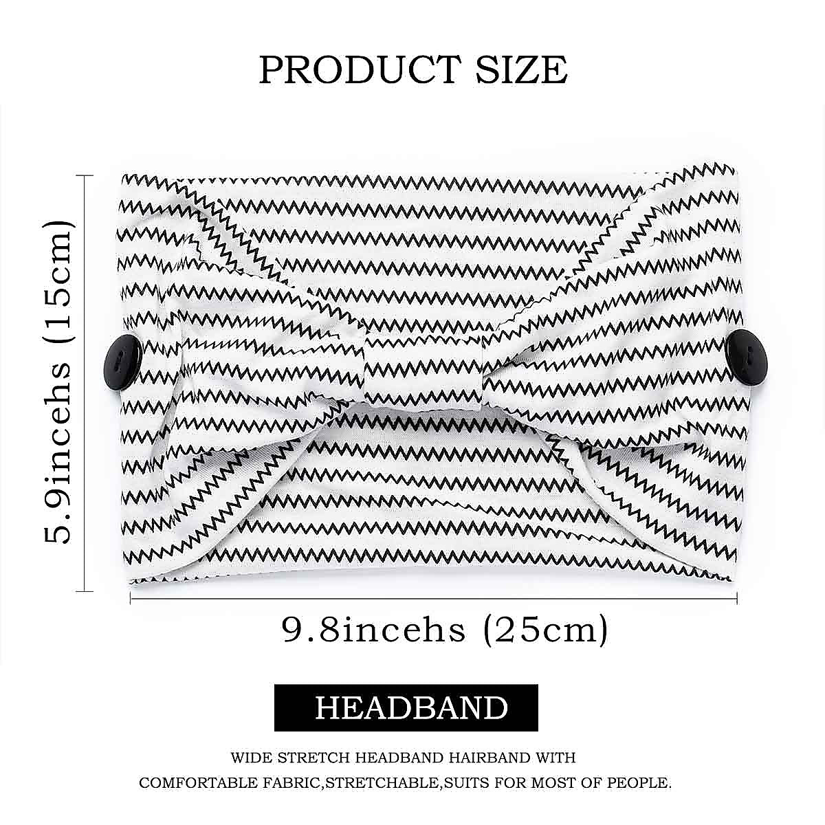 Olbye Leopard Button Headband Wide Elastic Nurse Head Bands Workout Yoga Sports Hair Band Non Slip Turban Headwrap Mask Ear Saver Sweatband Boho Hair Accessories for Women 4Pcs (#1 Leopard)