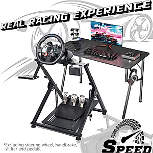 Dardoo X Frame Foldable Racing Steering Wheel Stand Fit for Logitech G27 G25 G29 G920 T300RS Tilt Adjustable Racing Simulator Without Steer Wheel, Shifter and Pedals