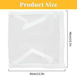 Sneaker Dryer Bag,Shoe Wash & Dry Net Bag for Dryer 15.7 * 15 Inch Shoe Washing Machine Bag Adjustable Magic Tape Shoe Dryer Bag Reusable Honeycomb Laundry Bags with Zipper for Shoes,Clothing