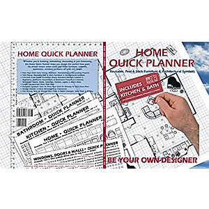 Home Quick Planner: Reusable, Peel & Stick Furniture & Architectural Symbols