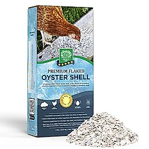 Small Pet Select - 100% Flaked Oyster Shell, Calcium Supplement for Chickens, and Ducks, 5lb