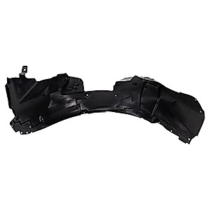 TRQ Front Left Inner Fender Liner Black Drivers Side Compatible with 2018-2022 Ford Mustang FO1248190