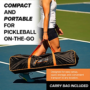 PickleballCentral Rally Pickleball Net, Portable Net System, Indoor/Outdoor, Pickleball Training Aids, Regulation Size, Alloy Steel Frame, Net and Carry Bag (Delux)