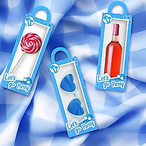 12PCS Blue Party Favor Boxes Blue Doll Gift Boxes Bachelorette Birthday Party Decoration Goodie Bag Candy Boxes for Girls and boys Birthday Party pink Birthday Bridal Shower Supplies (12)