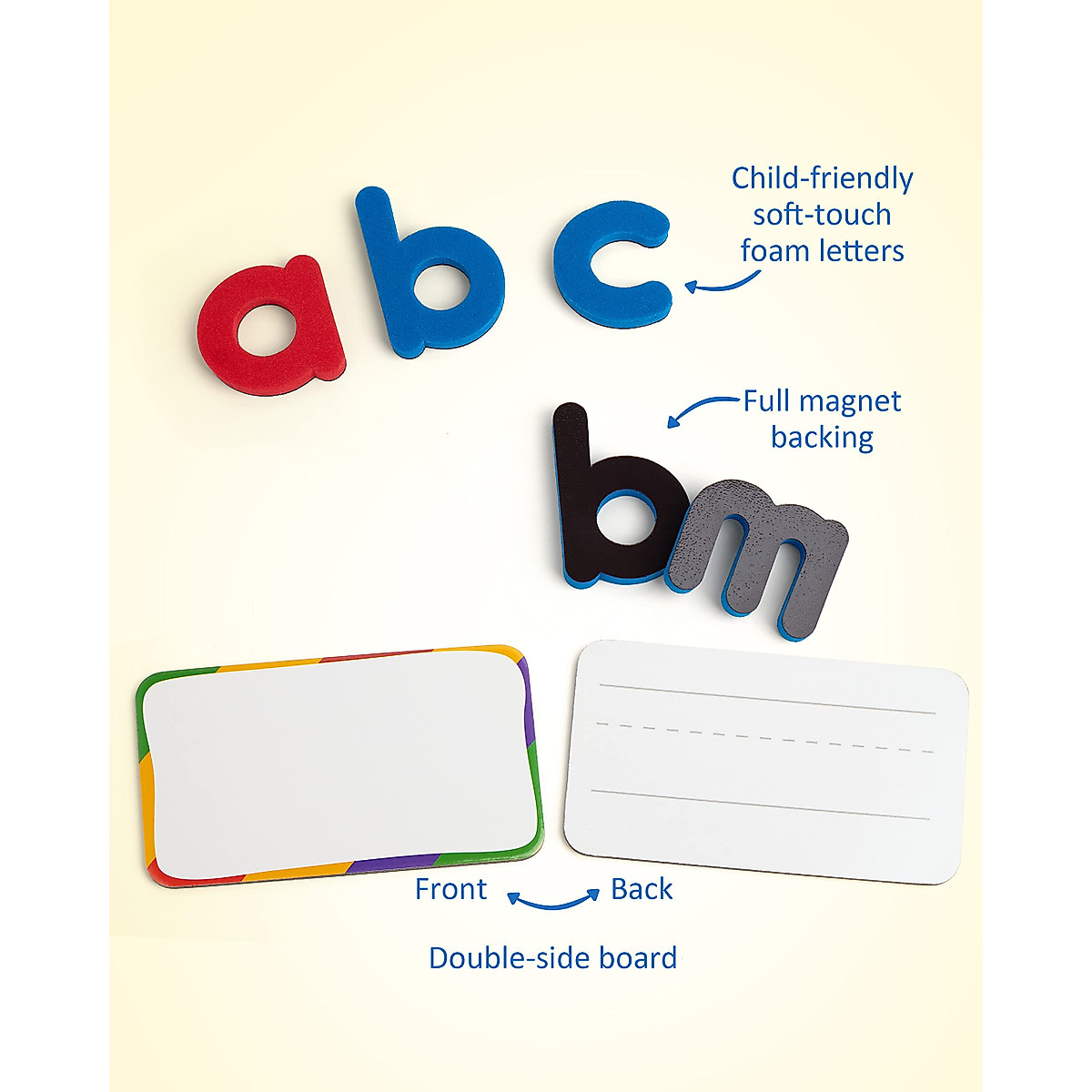 Coogam CVC Sight Words Magnetic Letters Flashcards, Short Vowel Spelling Game, Preschool Kids Learning Supplies, Montessori Educational Writing Reading Toy Gift for 3 4 5 Years Old