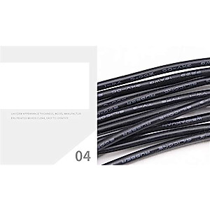 Pangocho Jinchao-Copper Wire 2M 3000V Soft Silicone Wire, 200Deg.C Tinned Copper Flexible Cable UL 14/15/16/18/20/22/24/26/28/30 AWG Equipment Accessories (Color : Black, Specification : 14AWG)