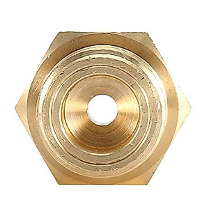 CO2 Cylinder Tank W21.8 to CGA320 Adapter Converter for Aquarium Fish Tank,1.1inch