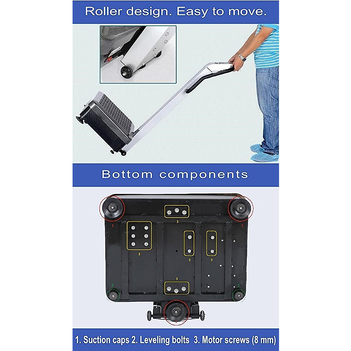 Whole Body Vibration Machine - Dual Motor by SDI : Commercial (2HP, 440 lbs), Dual Motor, Large Vibrating Platform, USB Programmable
