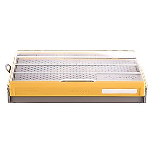 Plano EDGE 3700 Hook Utility Box, Clear/Yellow, Tackle Storage Accessories, Waterproof and Rust-Resistant Container for Fishing Hooks