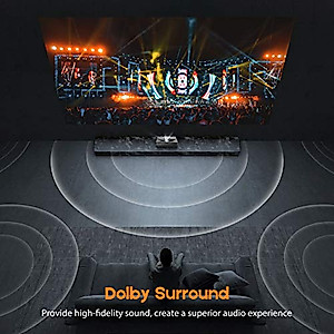 OMMC 4K UHD Laser TV Home Theatre Projector | Bright 2500 ANSI Lumens | Ultra Short Throw | Built-in Integrated SoundBar | Smart Android System| 3G RAM+64G Storage