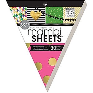 me & my BIG ideas Big City Brights with Glitter Banner, 30 Sheets