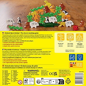 HABA Animal Upon Animal - Classic Wooden Stacking Game Fun for The Whole Family (Made in Germany)